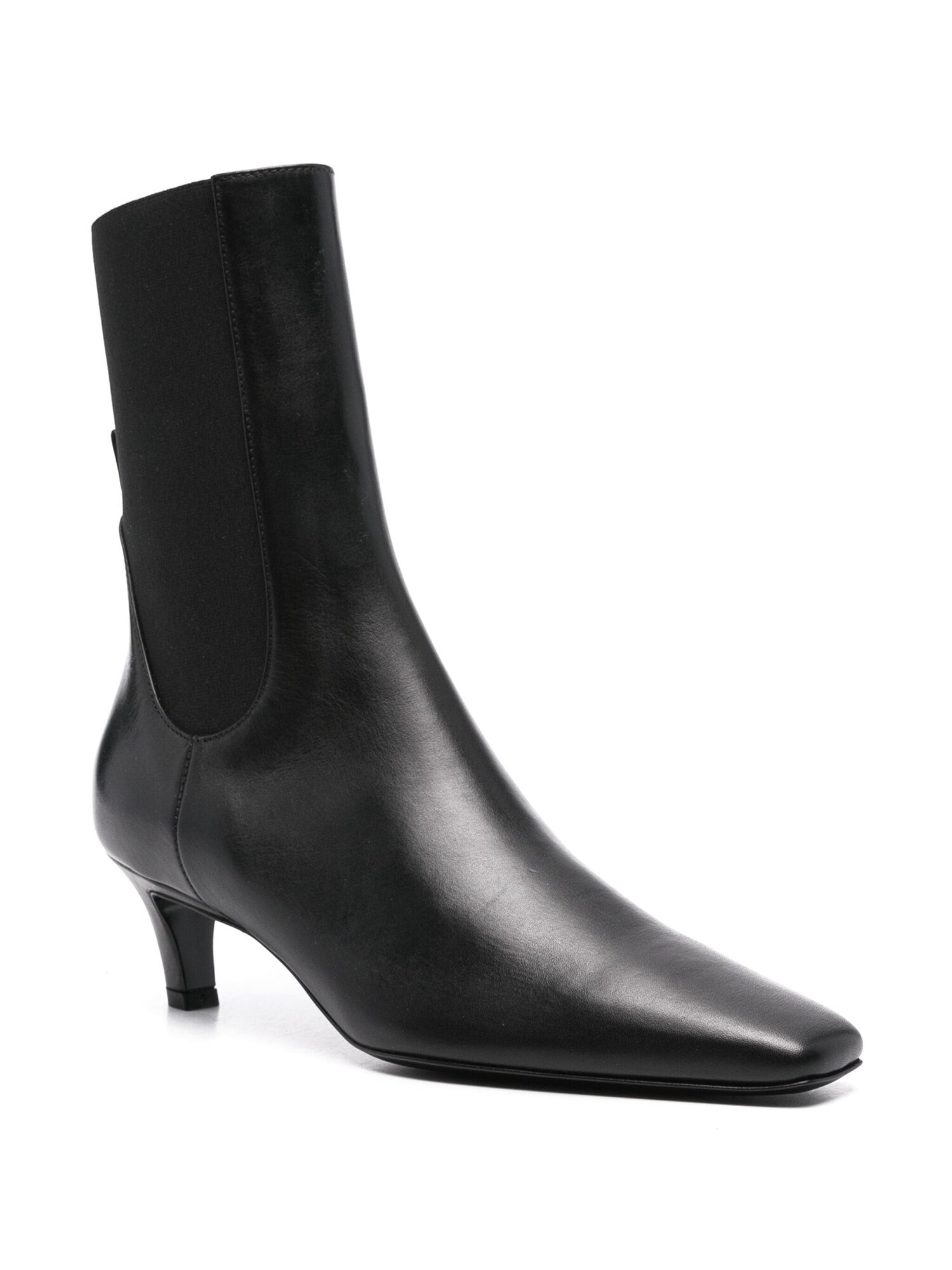 Ботинки TOTEME The Mid Heel, размер 37, black/black — фото 1