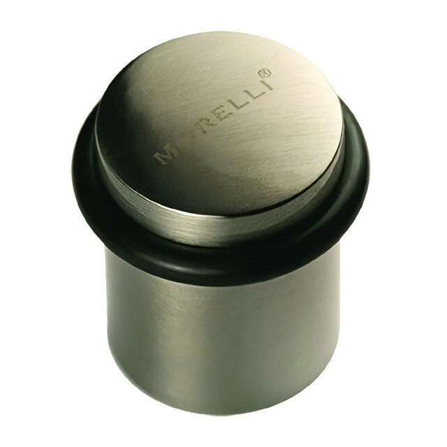 MORELLI DS3 Стопор для двери никель, дверной фиксатор с креплением и фиксацией