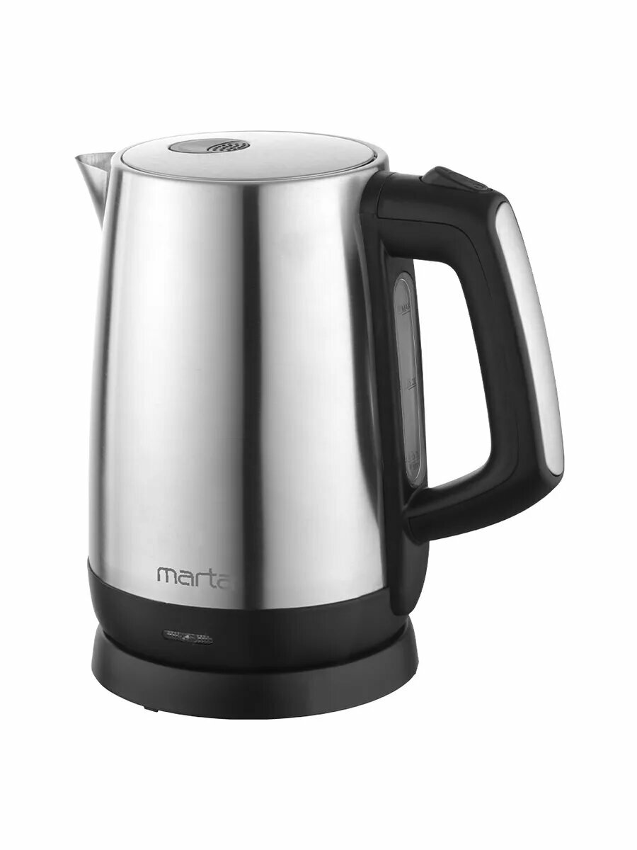 Электрический чайник MARTA MT-4629 черный металлический с фильтром, 1.8 л