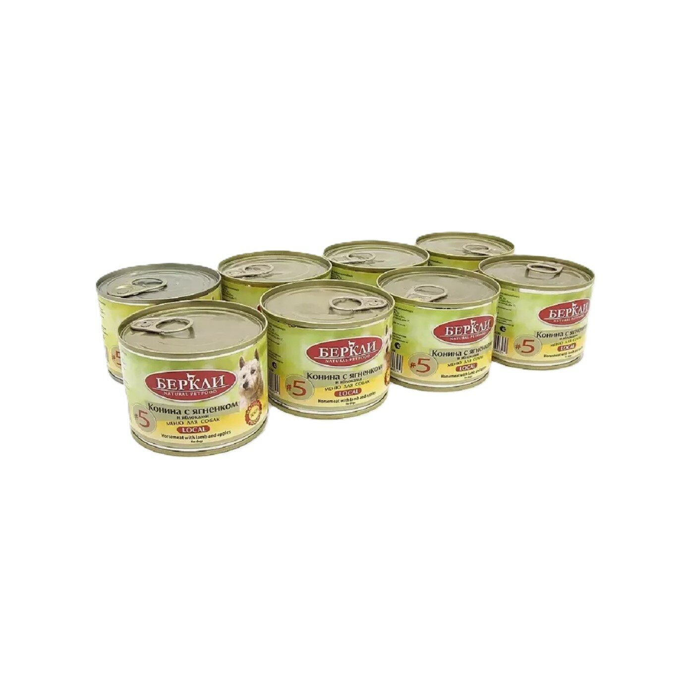 Berkley консервы для собак №5 конина с ягненком и яблоками,200г*6шт