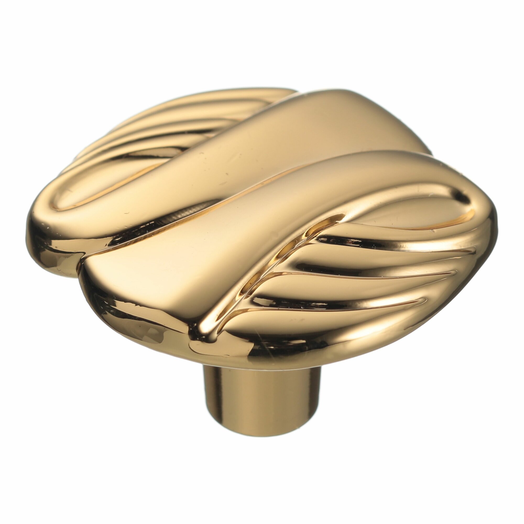 Ручка мебельная кнопка GIUSTI LINEA DECOR WPO743.000.00GP глянцевое золото