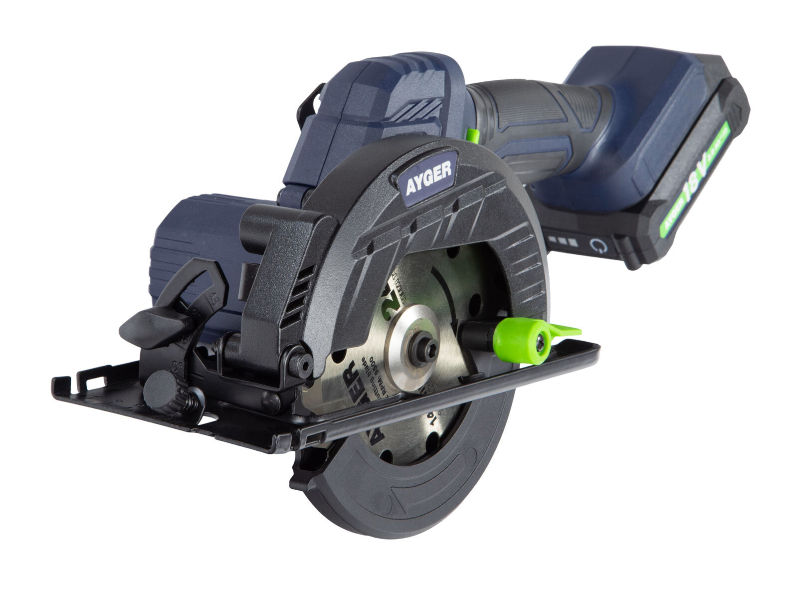Циркулярная мини-пила аккумуляторная AYGER AR18BL2, бесщёточный двигатель