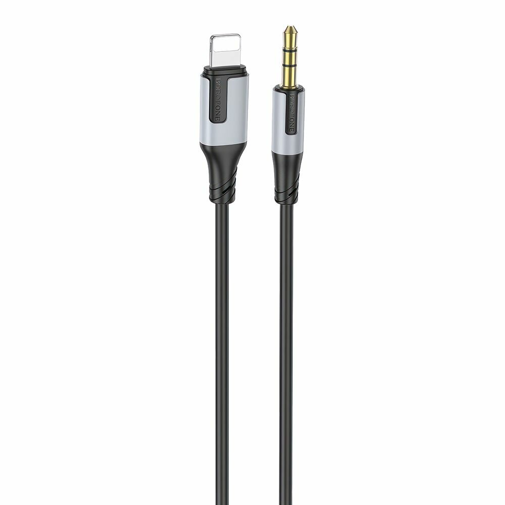 Аудиокабель BOROFONE BL19 Creator Lightning 8-pin, 1м, TPE (черный)