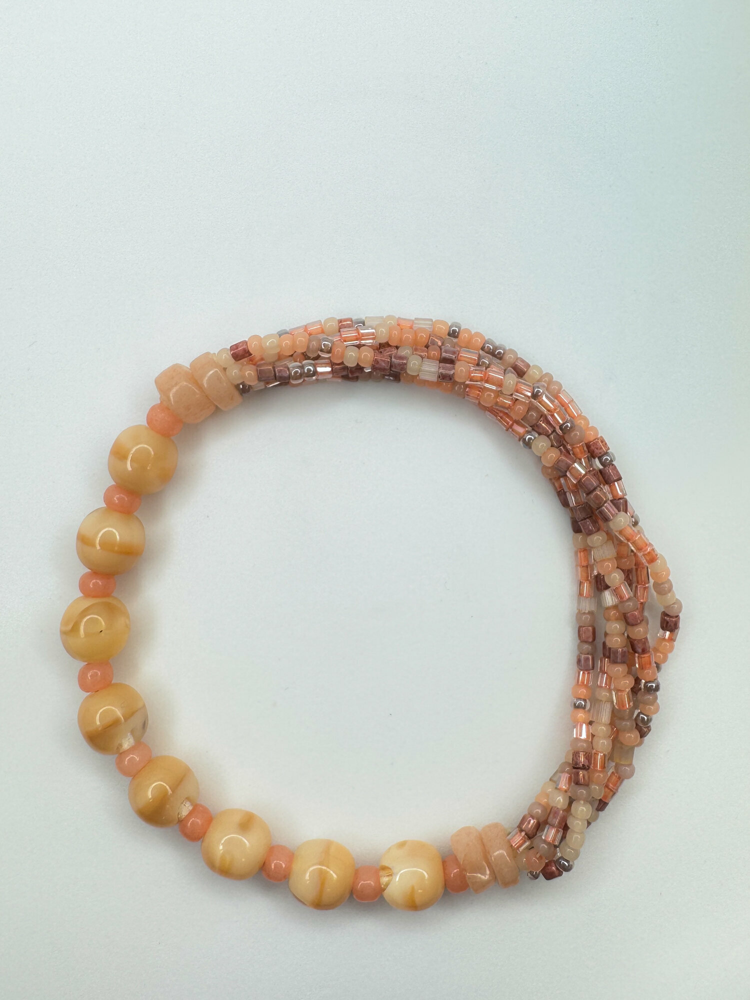 Браслет Bohemia Style, стекло, хрусталь, богемское стекло, бисер