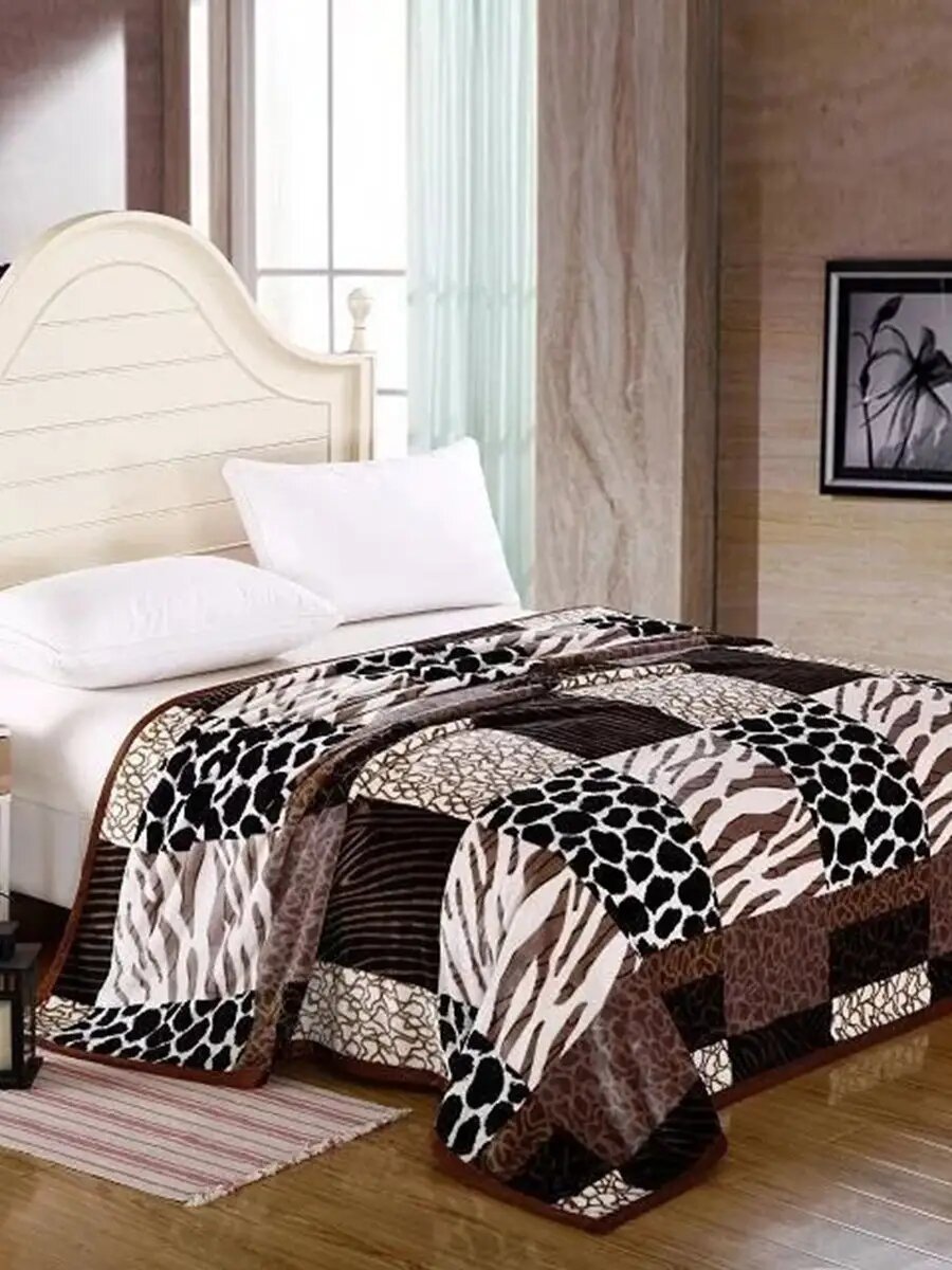 Плед 150х200 пушистый на кровать Lindo