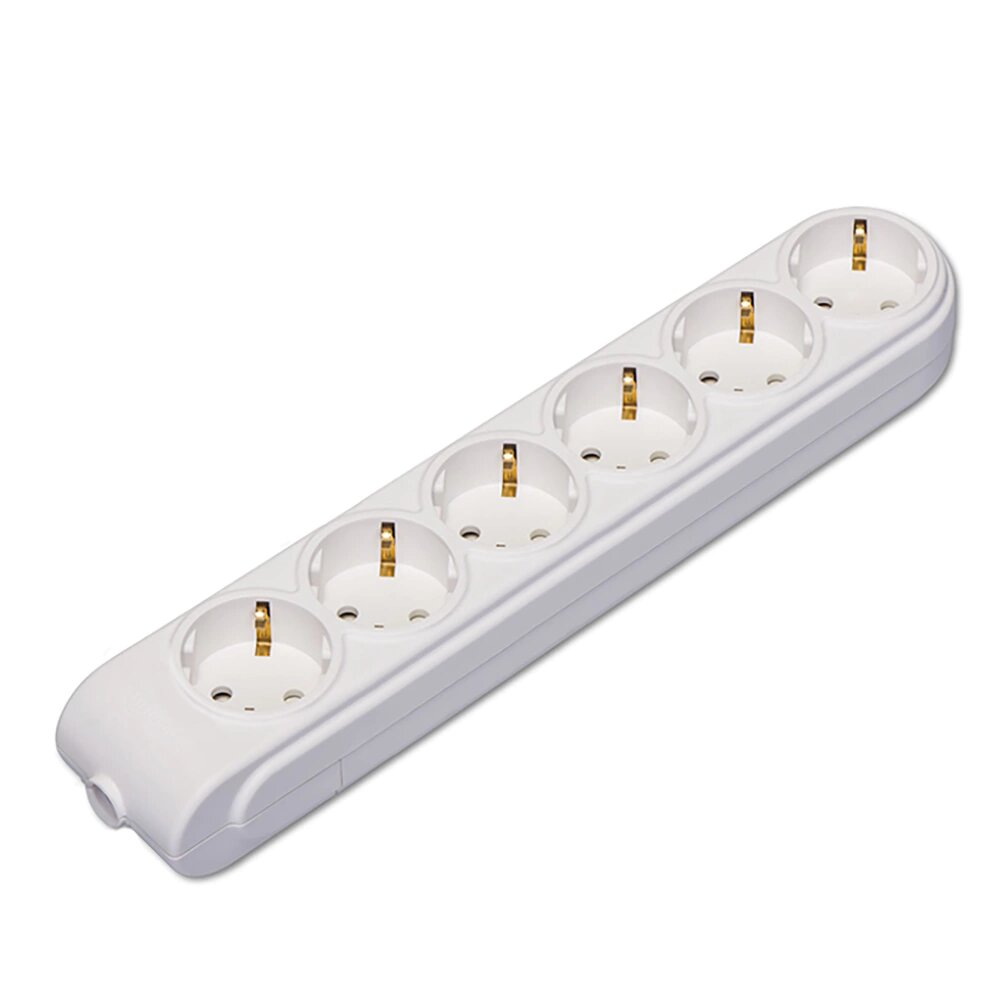 Колодка MAKEL 6 гнезд с заземлением 3600 Вт