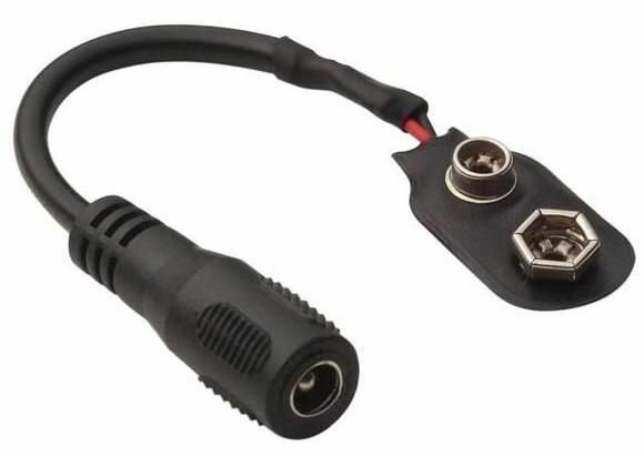 Переходник разъема питания "бочка" (2.1 x 5.5 мм) - "крона" Rockboard RBO POWER ACE CONBAT