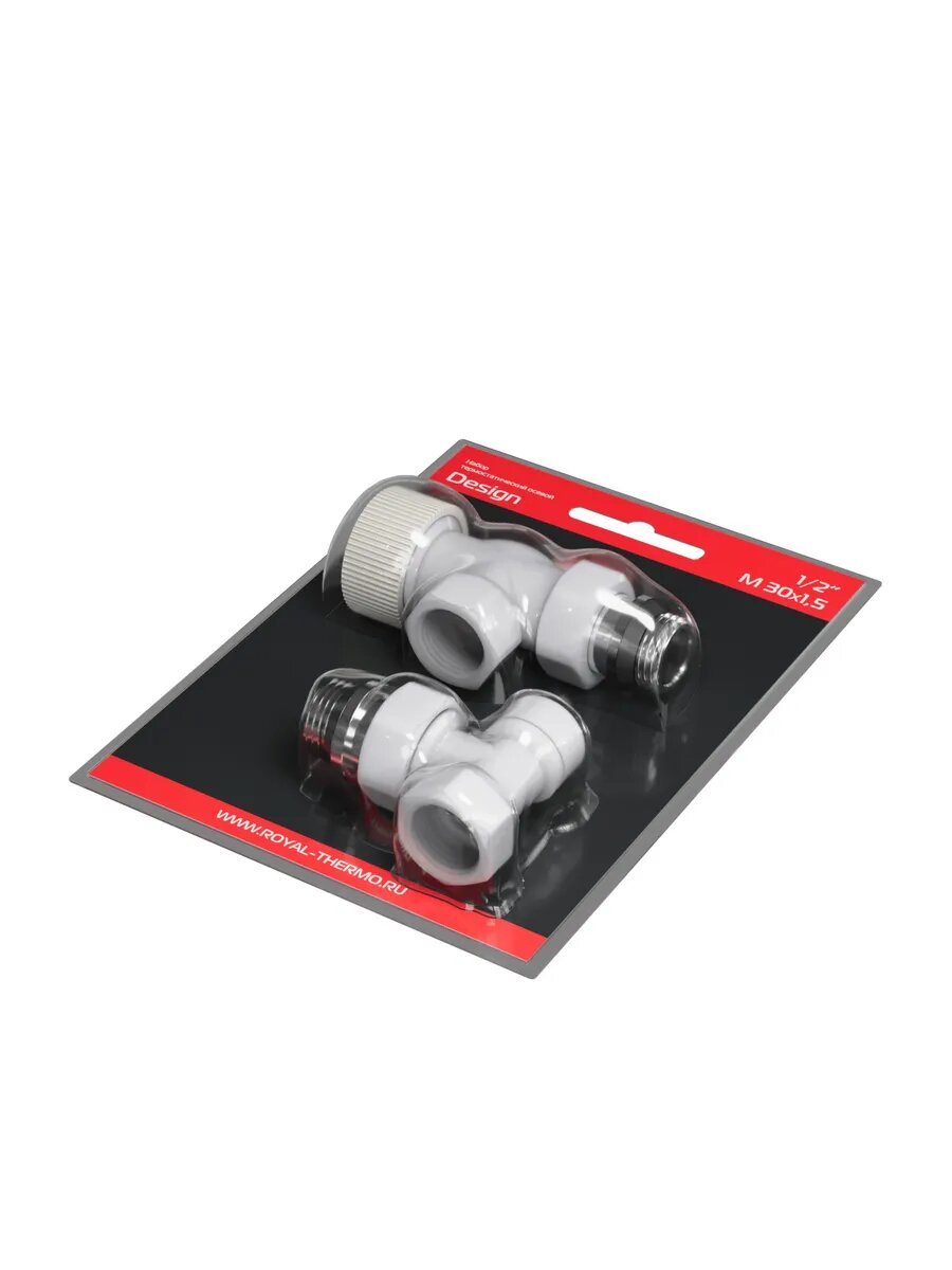 Набор термостатический осевой Design 1/2М30х1,5 (Белый)