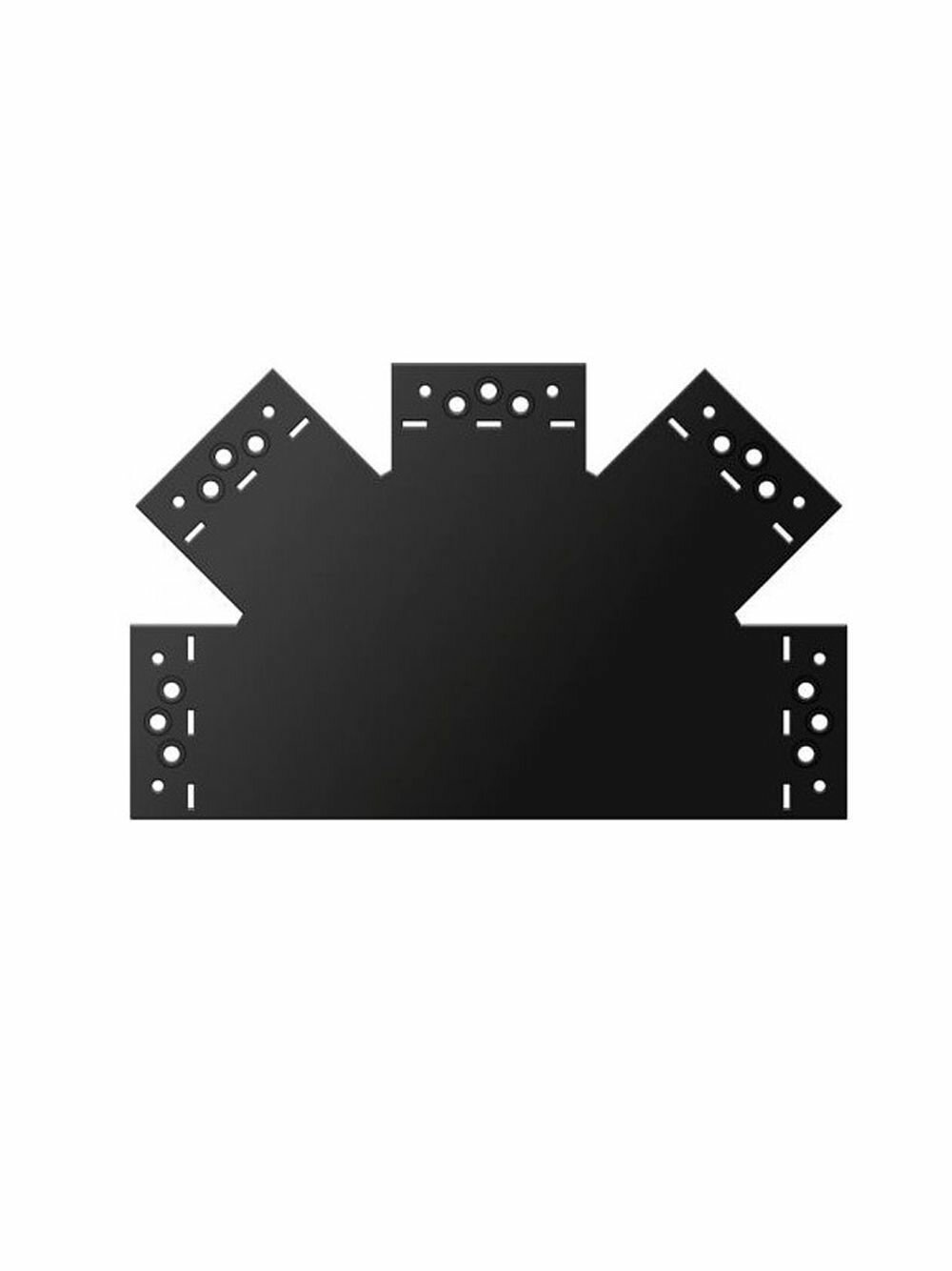 Крепление плоское специальное перфорированное SDLPС1 315х200х85х2,5 черное