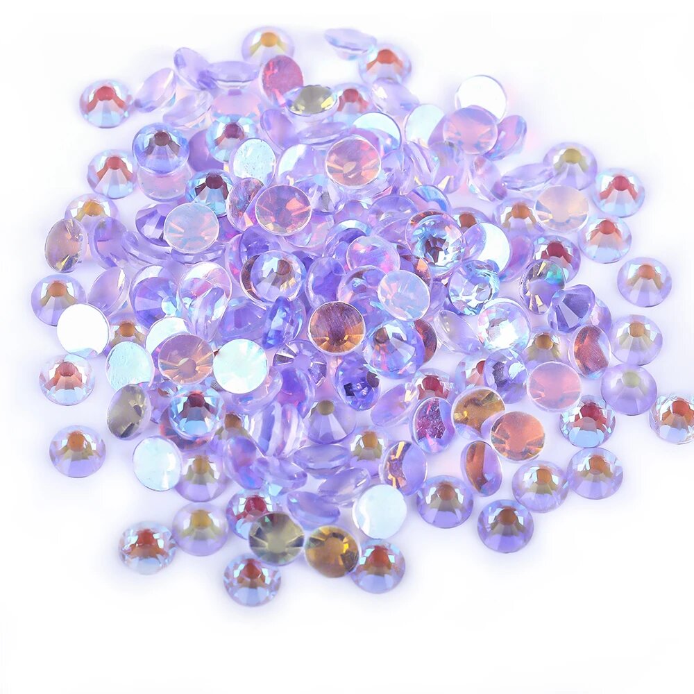 Фиолетовые стеклянные стразы SS3-SS30 Фиолетовый, ss16-1440pcs, Lt. violet Aurora