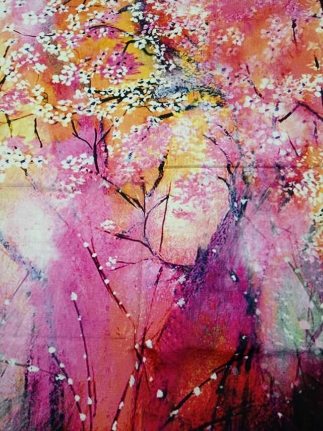 Футер купон 2х нитка "весна" высота 64см, ширина 180см