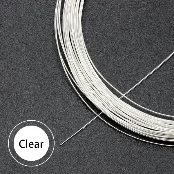 Одножильный медный кабель HiFi для наушников 28AWG 0.08mm, Clear, 2 meters