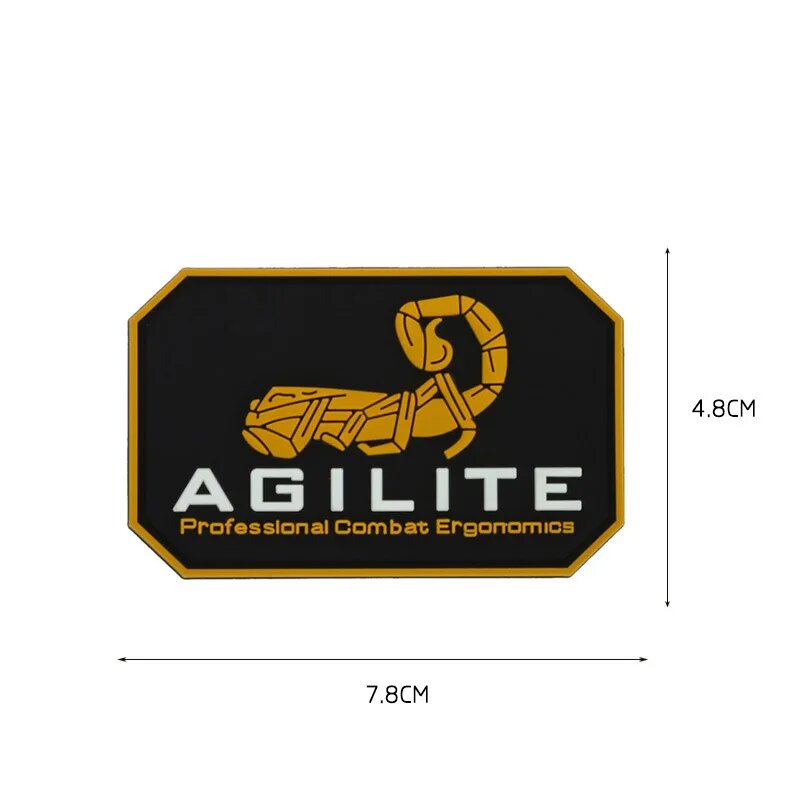 Желтый тактический патч Agilite 7.8*4.8 см