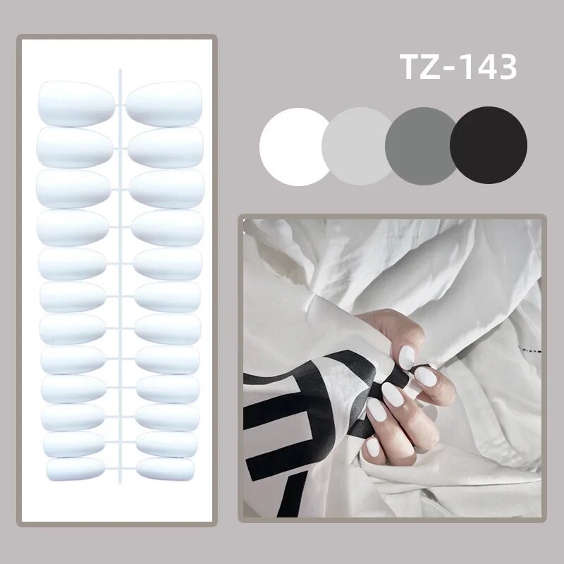 Накладные ногти TZ143, 24 шт.