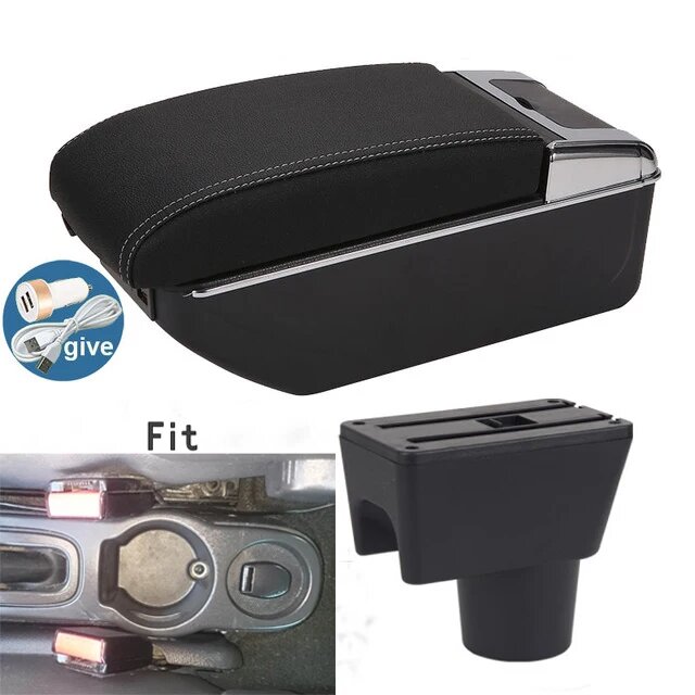 Подлокотник для Nissan Terrano, универсальный подлокотник Terrano 3 центральный автомобильный подлокотник для хранения, подстаканник, пепельница, аксессуары для модификации D-Black white line