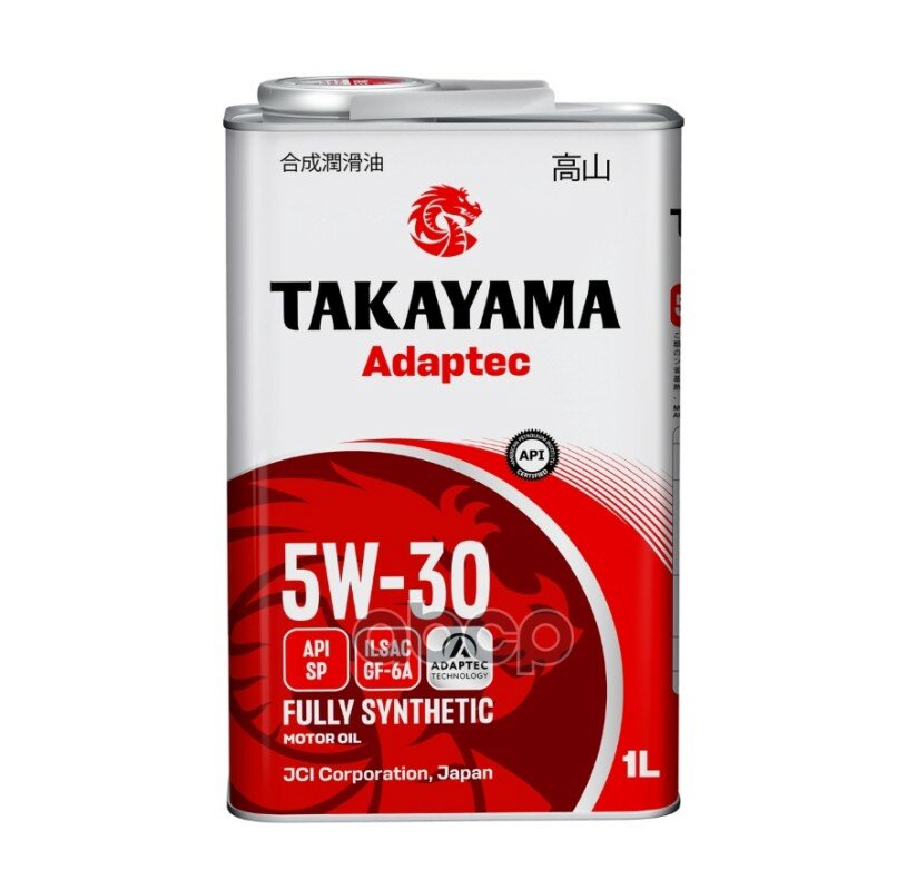 TAKAYAMA Масло TAKAYAMA Adaptec 5W30 GF-6A SP 1л (металл)