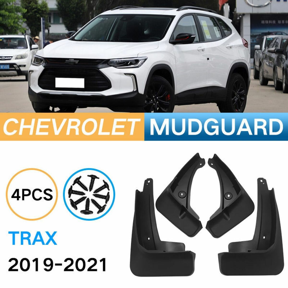 Крыло для автомобиля, арт. Автомобильные Брызговики Для Chevrolet Trax 2019-2021 , Шевроле/передние и задние брызговики