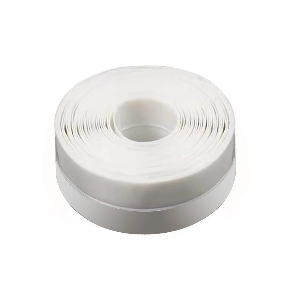 Силиконовая уплотнительная лента для дверей и окон 45 мм, White, 3m