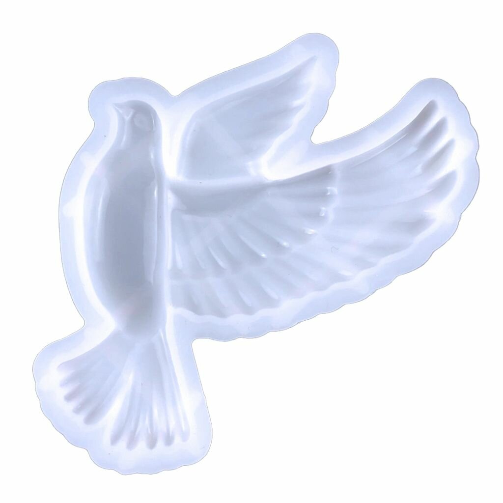 Форма для украшения подвески в виде летящего голубя-прозрачная