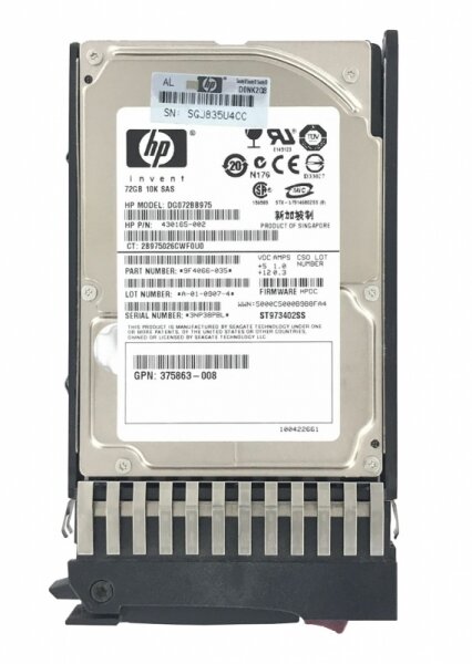 Жесткий диск HP 430165-002 72Gb SAS 2,5" HDD