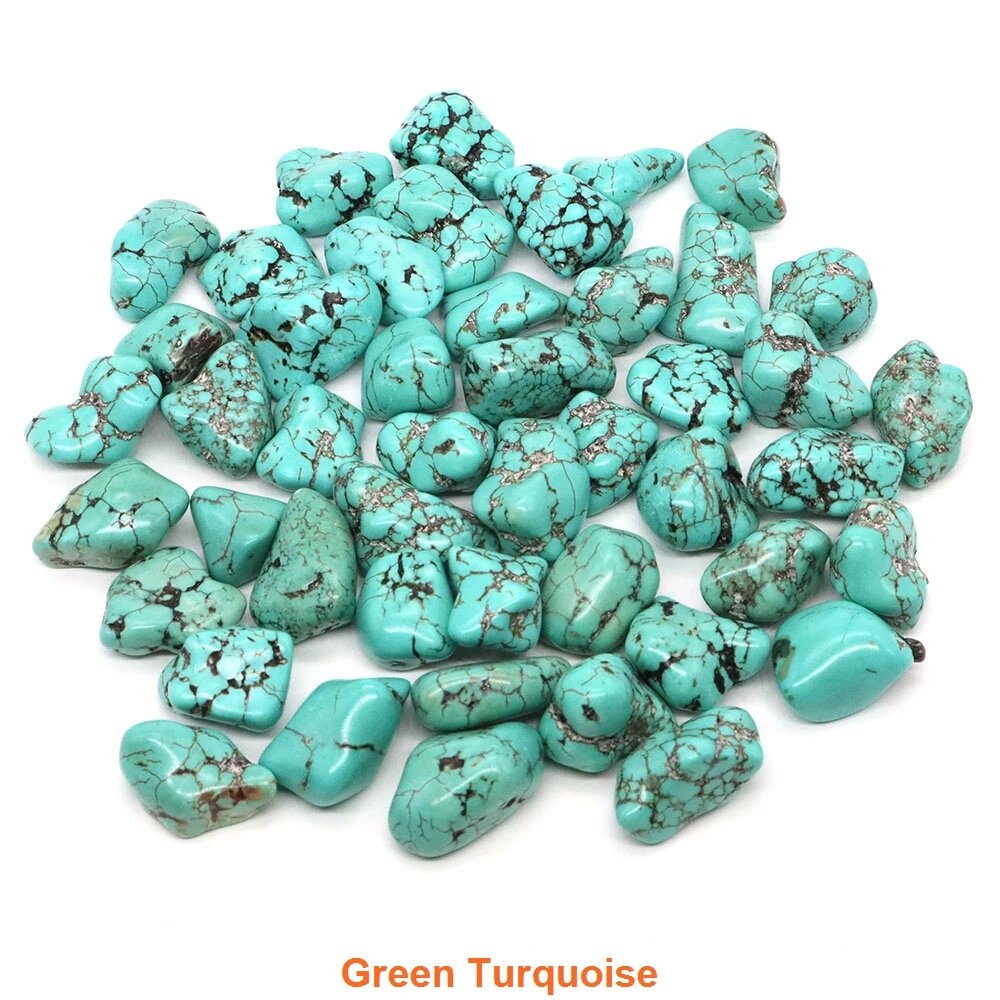 Океанский синий обсидиан, галтованные камни 1PC, Green Turquoise