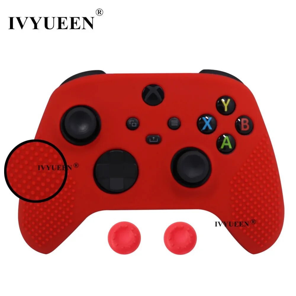 Защитный силиконовый чехол IVYUEEN для контроллера Xbox Series X S Red