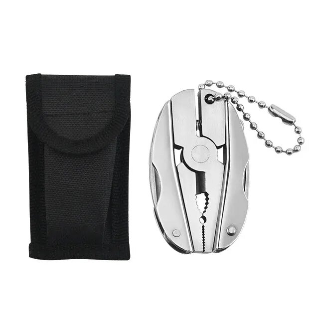 Портативный многофункциональный инструмент из нержавеющей стали, плоскогубцы, нож, брелок, отвертка, многофункциональные инструменты, мини-плоскогубцы Herramientas, многофункциональный инструмент