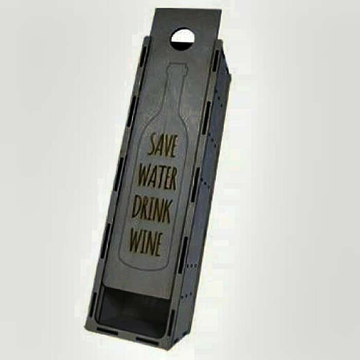 Коробка подарочная. Save water drink wine (9,5*10*36см, дерево) ПдК03, (ООО "Апилка")