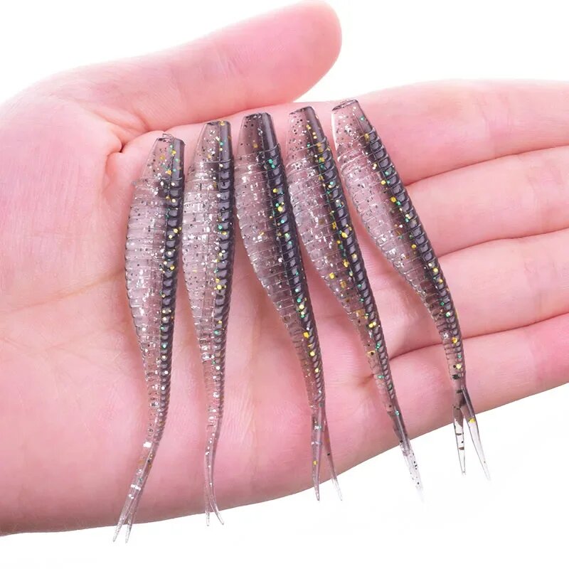 WDAIREN Силиконовые блесны-черви 7 см, 1.8 г, набор из 10 штук A