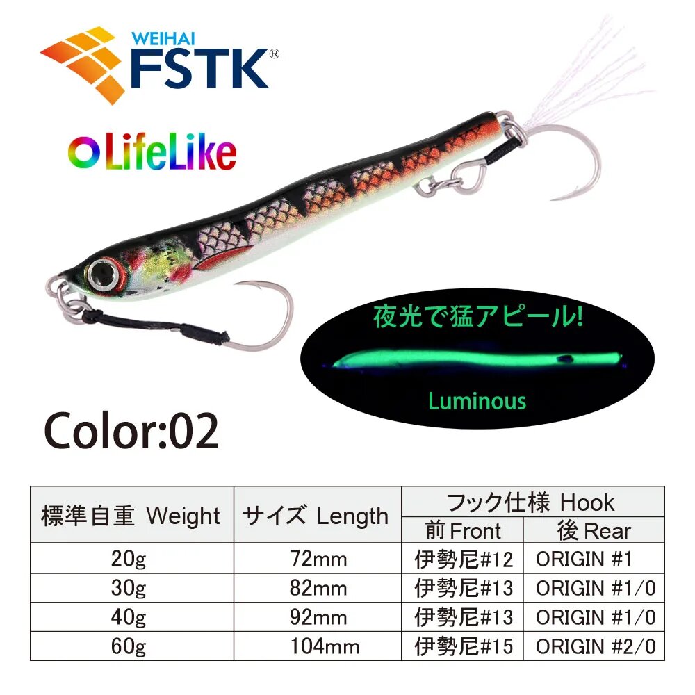WEIHAI FSTK LifeLike Jig 20г, Col.02