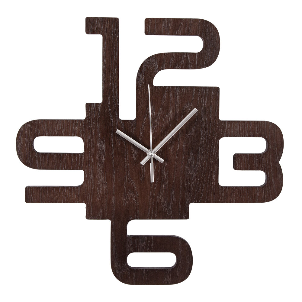 Часы настенные, кварцевые, МДФ, бесшумные, арабские цифры, плавный ход, Рубин, 3939-001