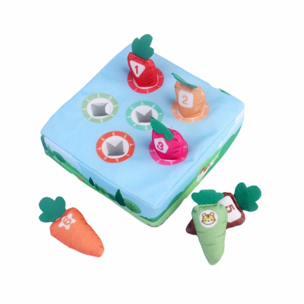(1 комплект) Игрушка для вытягивания моркови-6 шт.