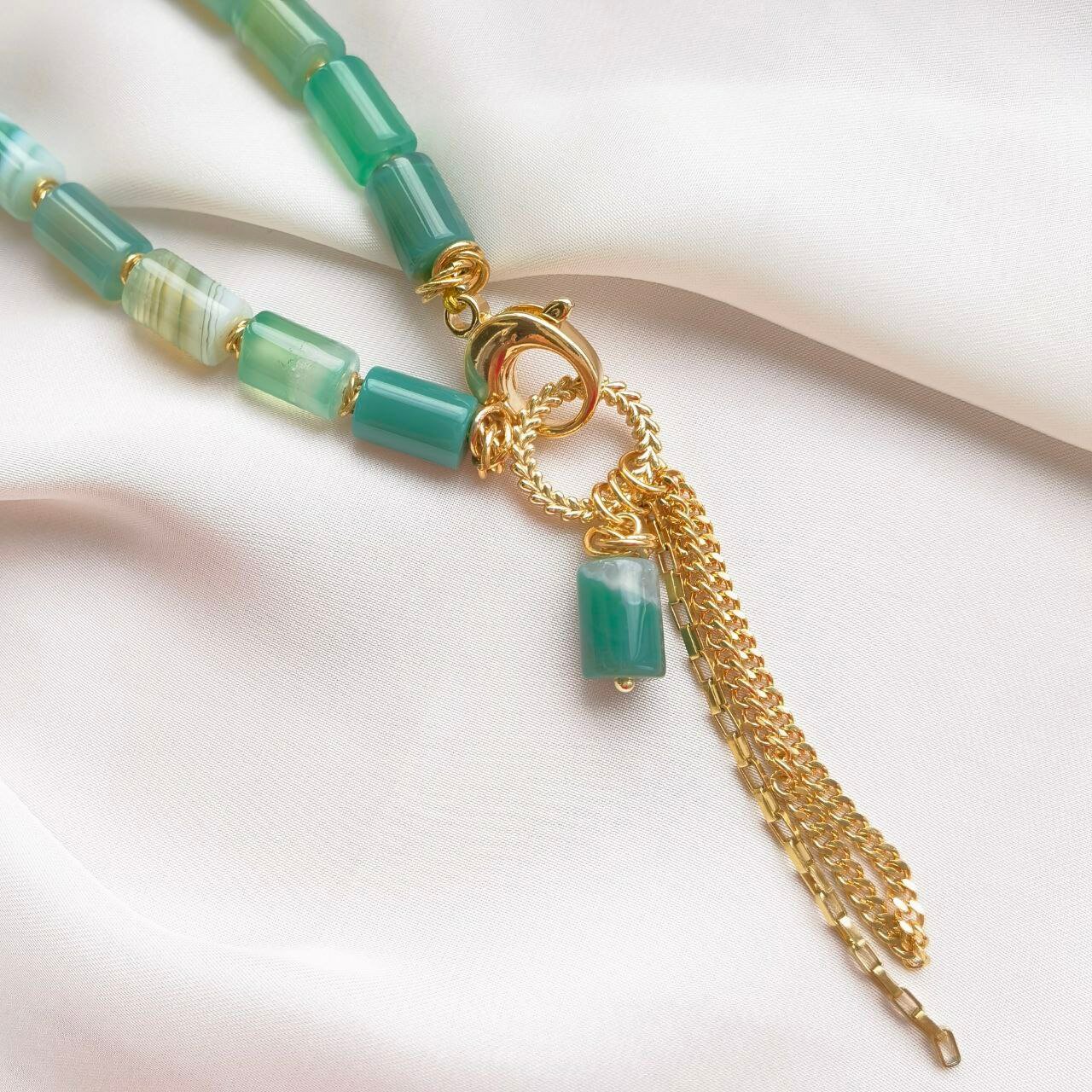 Серьги-трансформеры, агат