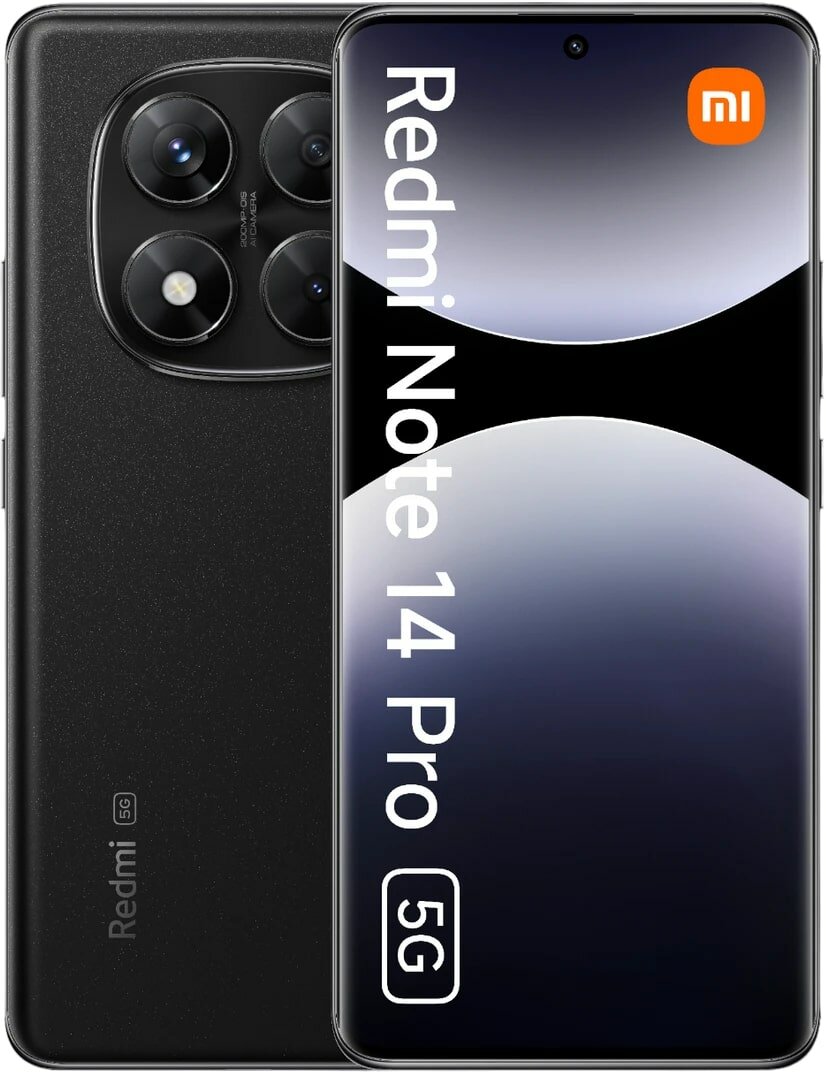 Смартфон Xiaomi Redmi Note 14 Pro 8/256 ГБ EU, 5G, NFC, NanoSIM + nanoSIM/eSIM, черный