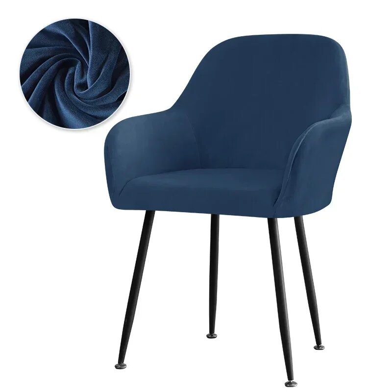 Стул с подлокотниками темно-синий, Color: NavyBlue
