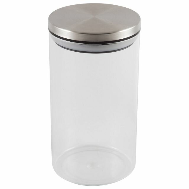 MALLONY Oceano круглая стеклянная банка для хранения продуктов на 1 л с герметичной крышкой