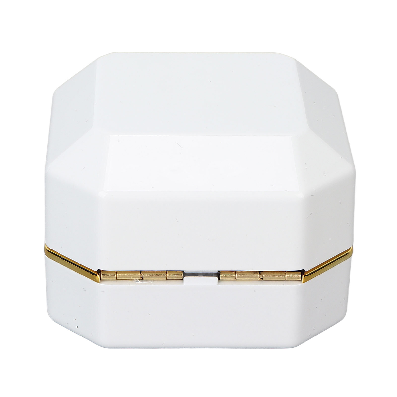 Роскошная коробка для колец квадратный бархатный футляр для обручального кольца со светодиодной подсветкой для предложения помолвки WeddingWhite