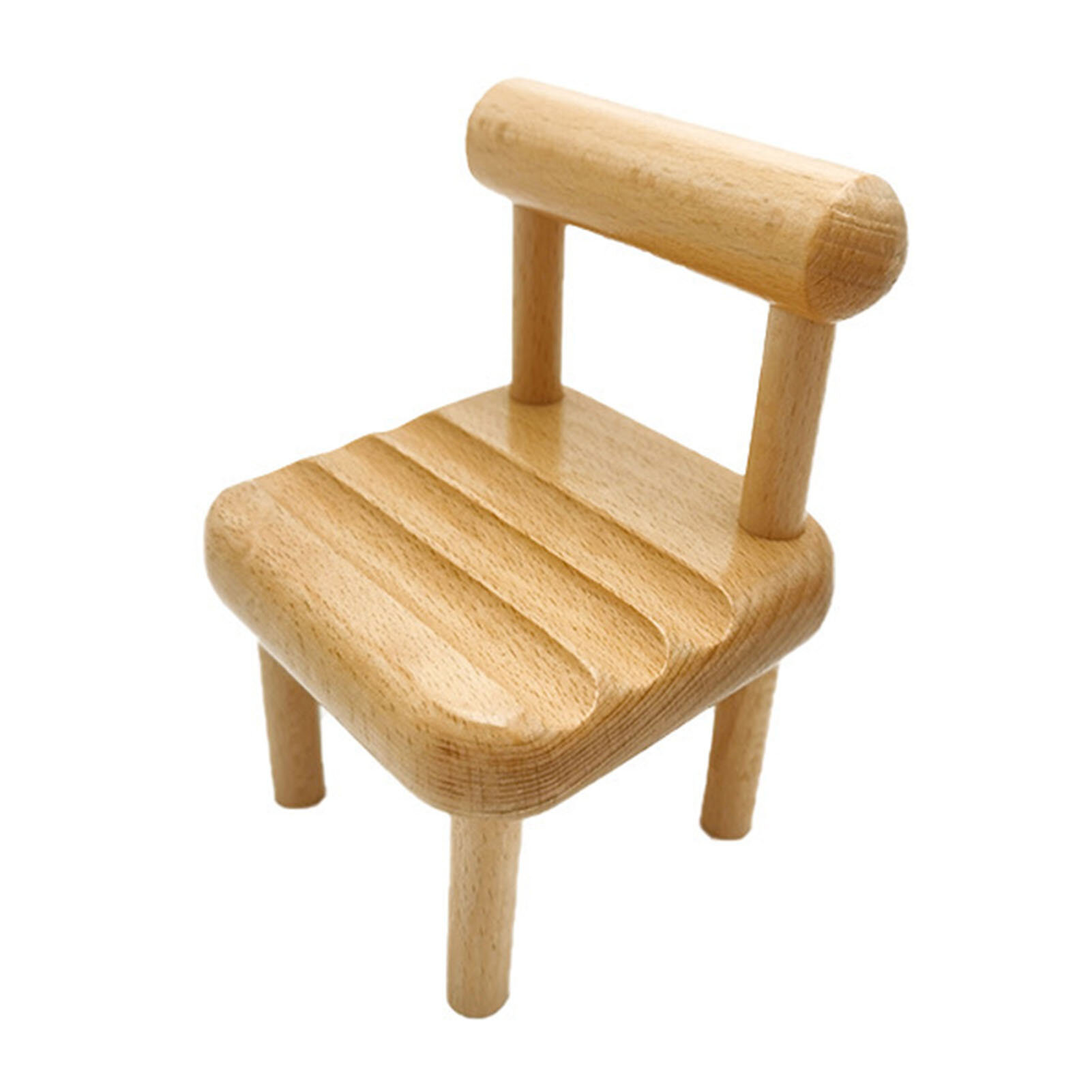 Подставка для телефона в виде деревянного стула, милая миниатюрная деревянная подставка для мобильного телефона, смартфона.