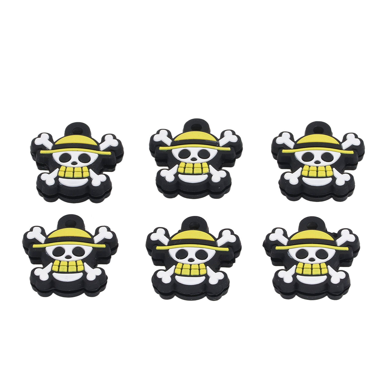 6 шт. гаситель вибрации для теннисной ракетки, силиконовый амортизатор для ракетки с черепом