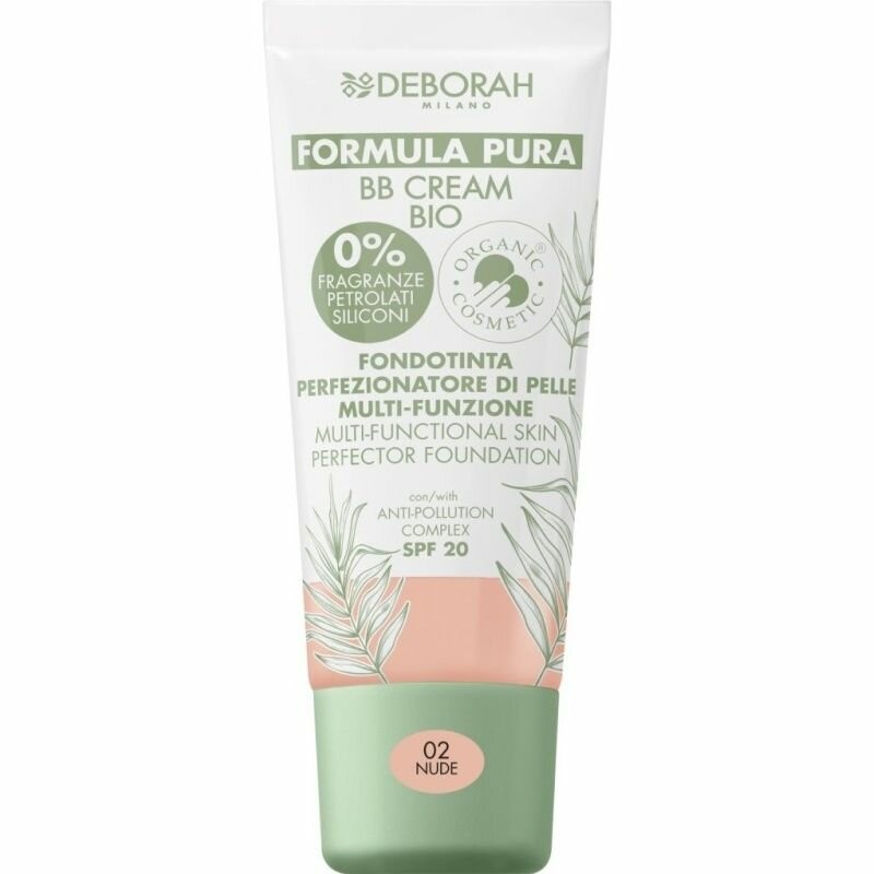 Тональный BB-крем DEBORAH FORMULA PURA BB CREAM BIO, тон 02 Нюд, 30 мл
