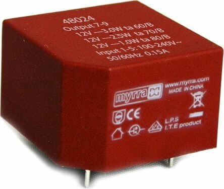 Преобразователь MYRRA 48024 AC/DC 3Вт 85-265ВAC Uпит 120-370ВDC 72% PCB, 1 шт
