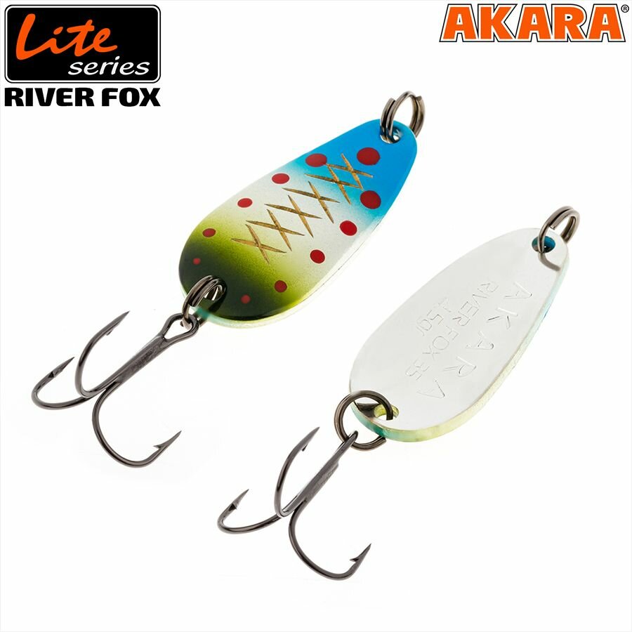 Блесна колеб. Akara Lite Series River Fox 35 4,5гр. AB49