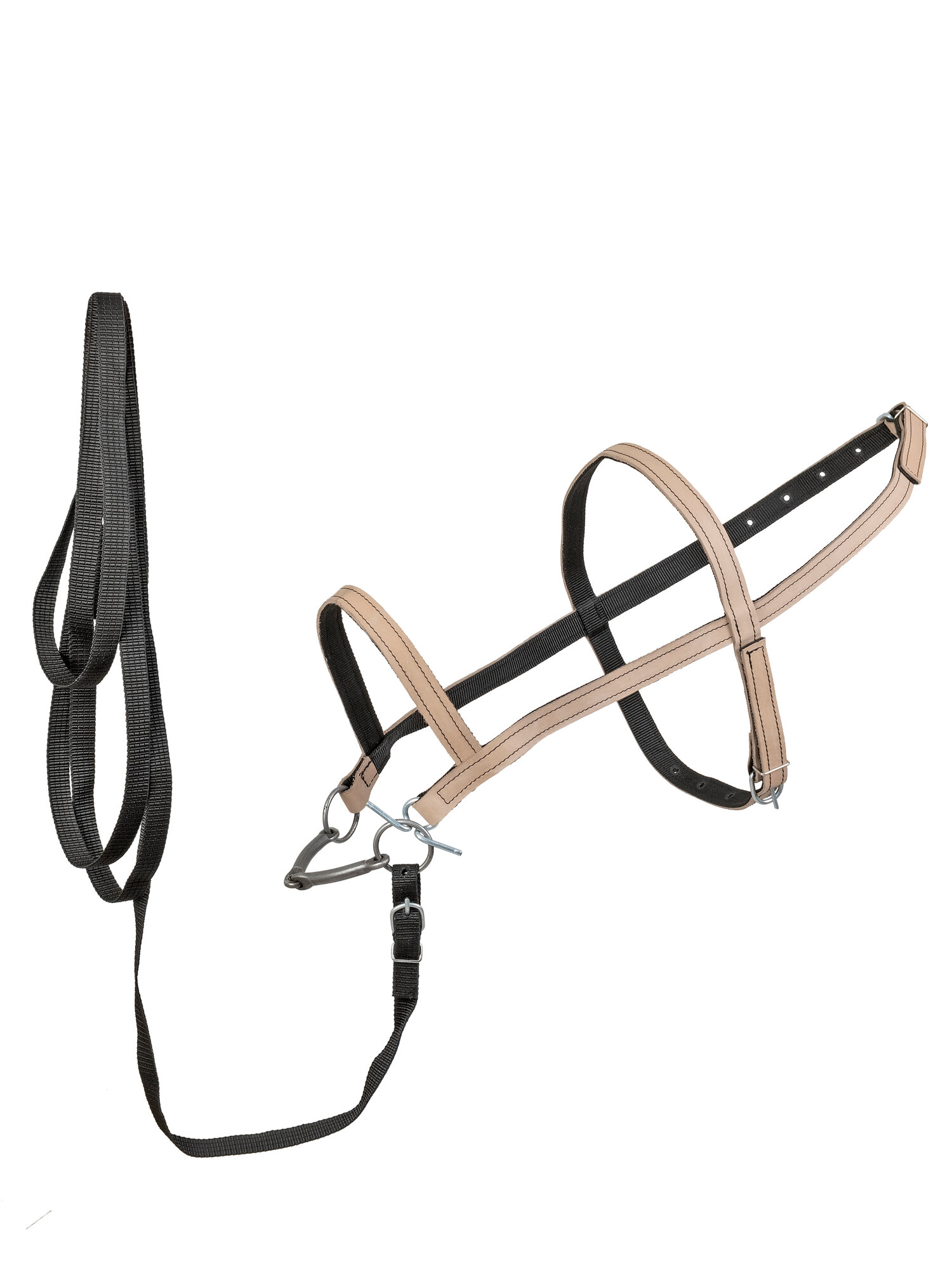 Узда комбинированная капрон кожа цветная 25мм