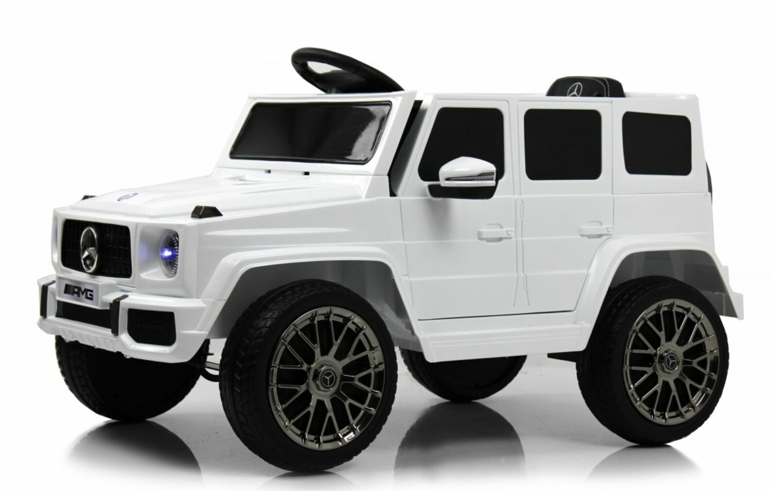 Детский электромобиль RiverToys Mercedes-Benz G63 G222GG с дистанционным управлением, одноместный белый