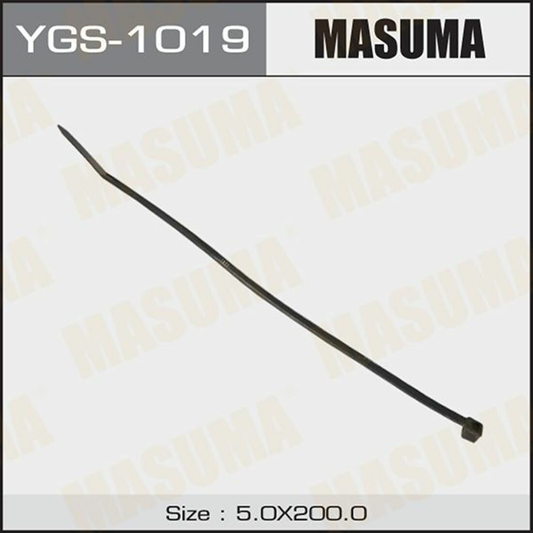 Хомут (стяжка) пластиковый черный 5х200 100шт. Masuma YGS-1019