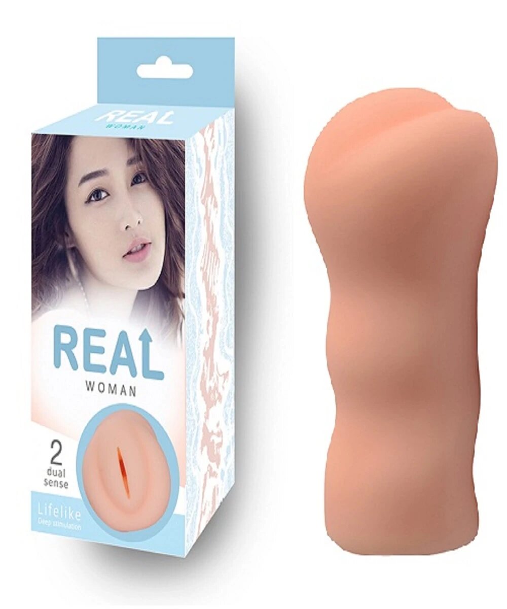 Мастурбатор ультра-реалистичный Real Woman, бежевый, 14,5 см