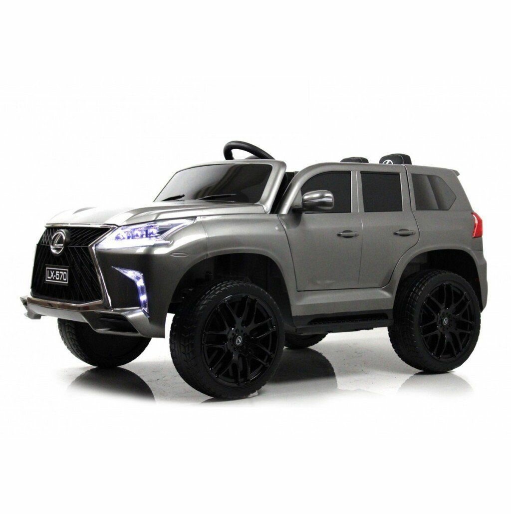 Детский электромобиль Lexus "570" 2WD, 12В, серый, для детей 1-6 лет