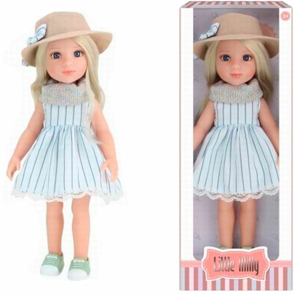 Кукла Милли на прогулке в шляпке 30 см в коробке