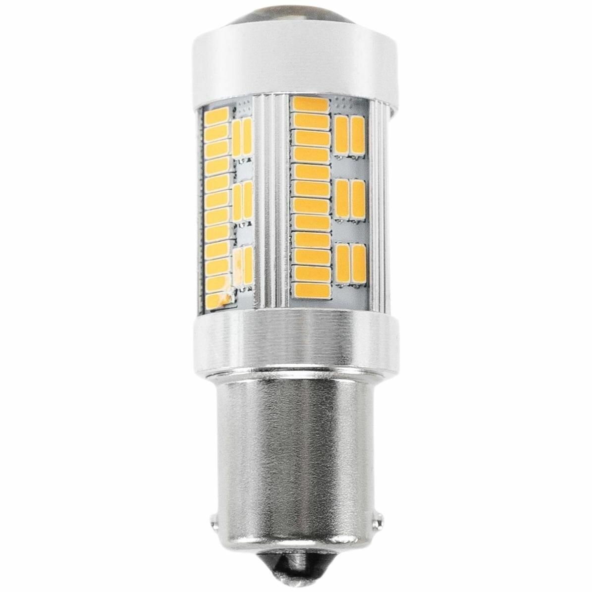 Комплект светодиодных габаритных ламп для автомобиля MYX P21 105SMD 12V 20W желтый цвет 1156 цена за 2шт.