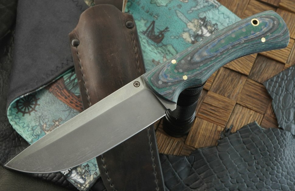 Нож Ножеяр Вожак, сталь Х12МФ, рукоять микарта